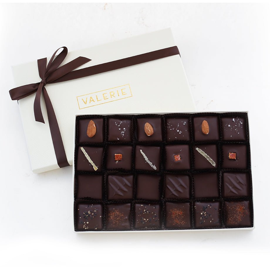 Assorted Toffee in Bittersweet Chocolate – Gourmet 24-Piece Gift Box ...